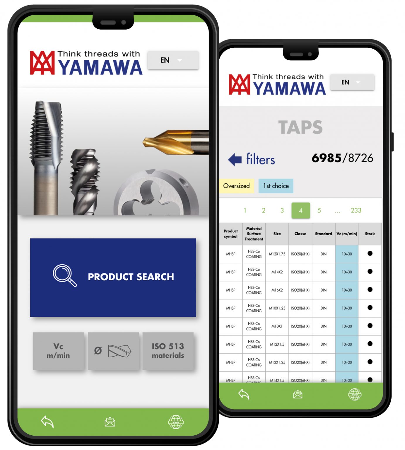 The new Tool Finder app - Yamawa